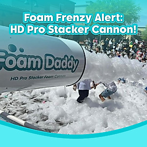 HD Pro Stacker Foam Cannon - Shoots Up to 30ft for Sky-High, Show-Stopping Foam Effects - Foam Machine Perfect for Large Scale Events, Festivals & Professional Entertainment Venues