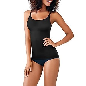 Maidenform womens Cover Your Bases Smoothtec Camisole Dm0038 Shapewear Top, Black, Large US