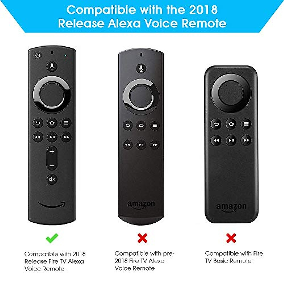 Remote Case/Cover for Fire TV Stick 4K,Protective Silicone Holder Lightweight[Anti Slip]ShockProof for Fire TV Cube/Fire TV(3rd Gen)Compatible with All-New 2nd Gen Alexa Voice Remote Control-Glow Blue