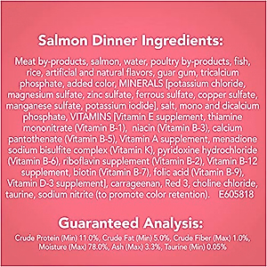 Purina Friskies Salmon Dinner Pate Wet Cat Food, 5.5 oz. Cans (Pack of 12)