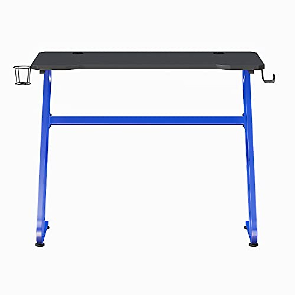Flash Furniture Fisher Gaming Desk - Blue Ergonomic Computer Desk - 51.5" Gamers Table with Cup Holder and Headphone Hook