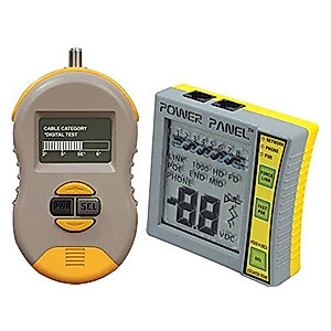 Triplett CPK1000IL2 Byte Brothers Testing Kit with Real World Certifier Ethernet Cable Category Verifier / Coax Tester and Power Panel CAT 5/6 Digital Voltmeter