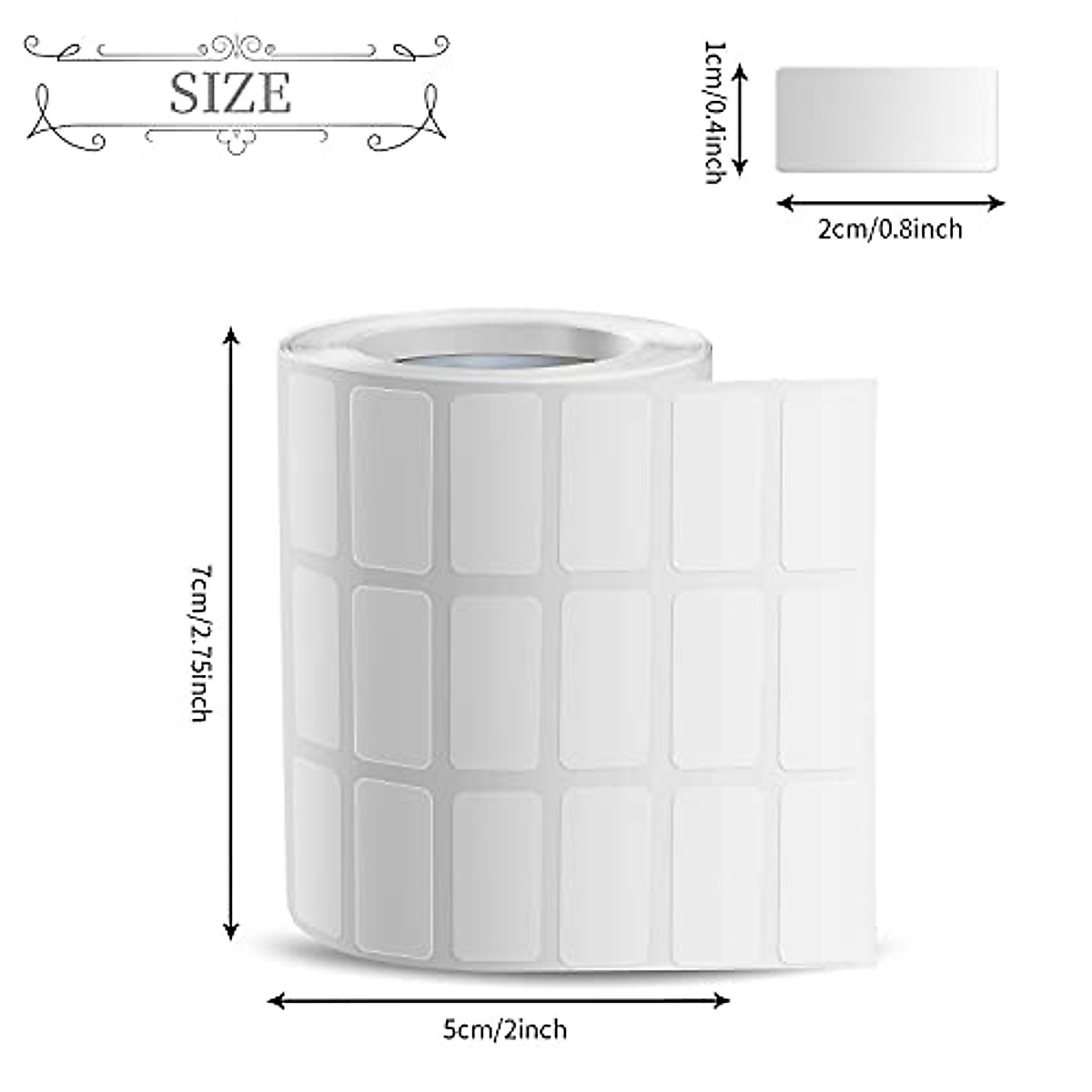 TiGilt Diamond Painting Accessories Labels - for Diamond Painting Storage Bead Containers, Diamond Art Accessories Tools – Self-Adhesive Removable Writable White Stickers for Name, Number | 2-Roll