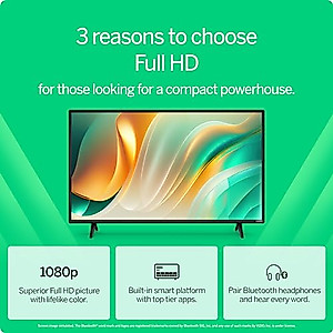 VIZIO 40-inch Full HD 1080p Smart TV with DTS Virtual: X, Alexa Compatibility, Google Cast Built-in, Bluetooth Headphone Capable, (VFD40M-08 New)