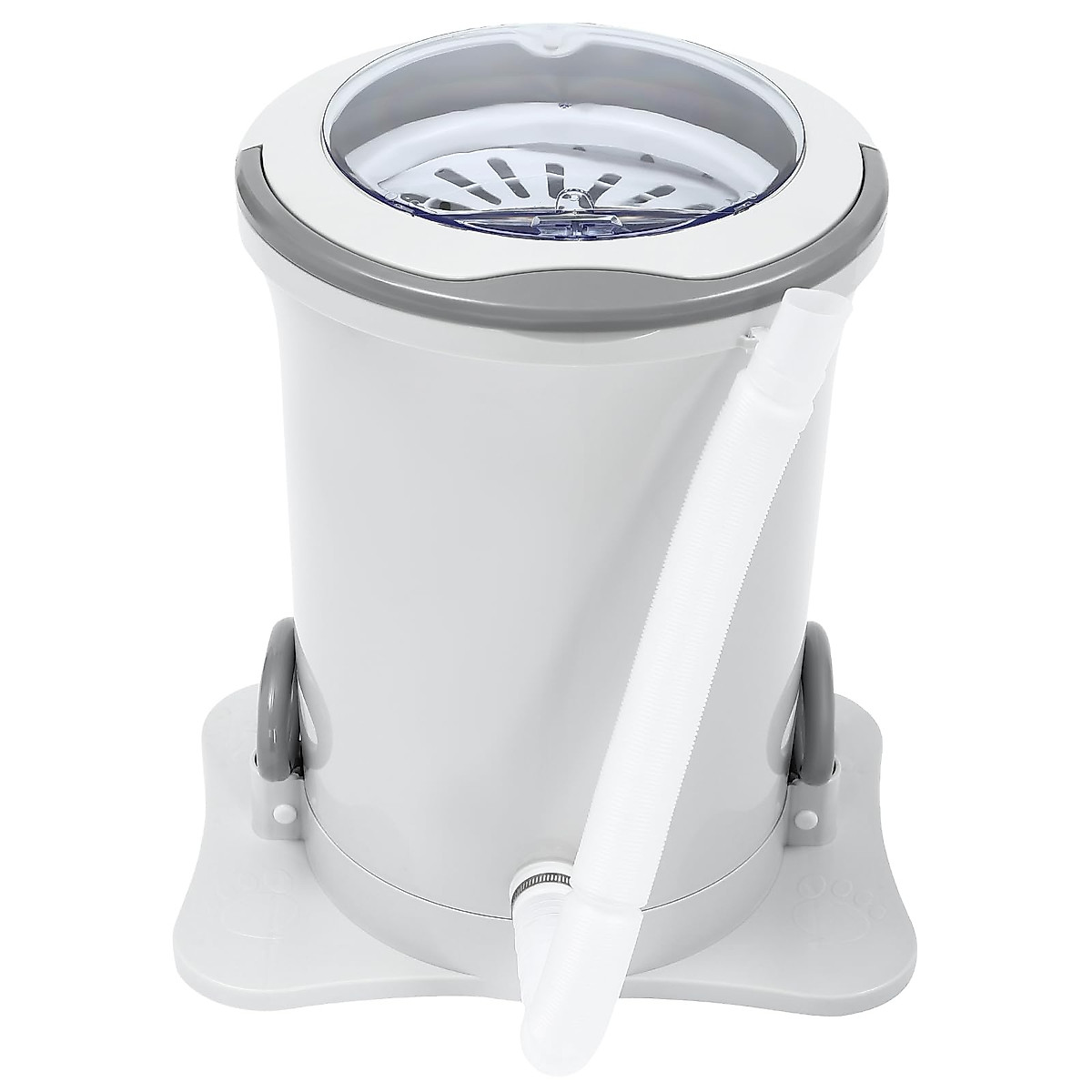 Mini Manual Clothes Dryer, Portable Foot Powered Washing Machine, Manual Draw Cord Spin Dryer for Home, Dorm, Apartment, RV, Travel, Outdoor Use (Blue)