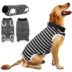 MIGOHI Dog Onesie for Surgery Female, Dog Recovery Suit Dog Cone Aternative, Surgical Suit for Dogs Male Neuter, Dog Body Suit After Surgery, Dog Post Surgery Pajamas, Suitical Recovery Shirt, L