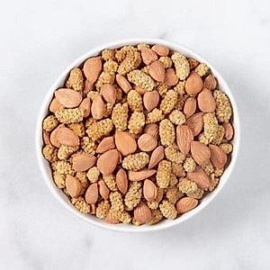 Ziba Foods Trail Pairing - Sweet Apricot Kernels & Dried Mulberries Mix - Non-GMO, Vegan, Whole 30 Friendly & Paleo - High in Fiber, Iron & Immune Boosting Antioxidants - Sweet & Savory, Pack of 6