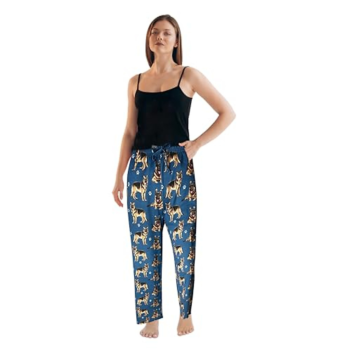 German Shepherd Pajama Pants – Cotton Blend - All Season - Comfort Fit Lounge Pants for Women and Men – German Shepherd Gifts
