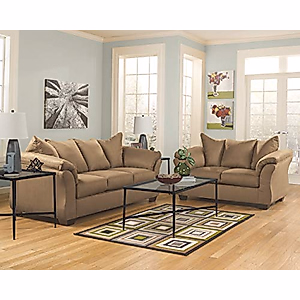 Signature Design by Ashley Darcy Casual Plush Loveseat, Brown