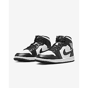 Jordan 1 Mid Women White/Black-Panda Mid DV0991-101 8.5