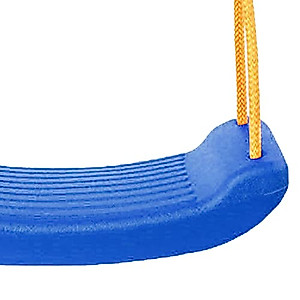 Swing Seat Anti Skid Buckle Kids Swing Seat Adjustable Tear Resistant Rope Children Seat Swing for Park Outdoor (Blue)