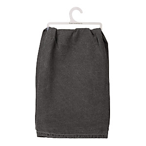 Primitives by Kathy 37208 Classic Black and White Dish Towel, 28", Coffee, Wine, Chocolate