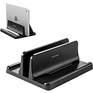 Vertical Laptop Stand Space-Saving Design Holder for WACOM/HUION/XP-Pen Ten Tablet, Adjustable Desktop Notebook Dock for MacBook Pro Air, Mac, HP, Dell, Microsoft Surface, Lenovo, up to 17.3 inches
