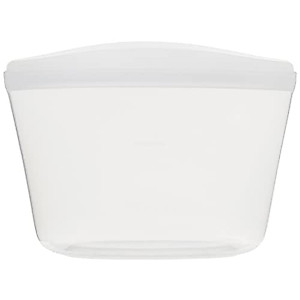 Stasher Reusable Silicone Storage Bag, Food Storage Container, Microwave and Dishwasher Safe, Leak-free, 2 Cup Bowl, Clear