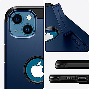 Spigen Tough Armor [Extreme Protection Tech] Designed for iPhone 13 Mini Case (2021) - Navy Blue