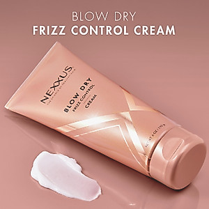 Nexxus Smooth & Full Blow Dry Balm Weightless Style Frizz Control, Volume & Heat Protect Styling Cream for Smooth & Full Hair 6 oz