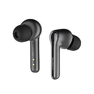 rockmia Ture Wireless in-Ear Earbuds Mini Noise Cancelling Headphones Built-in Mic, Bluetooth 5.0 Headphones Compatible with Apple & Android(Black, T1)