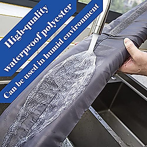 SHMILY Draft Stopper: Adjustable 32"-38", Blocks 1.5" Gap, Multi-Proof & Blocks Light/Noise (Grey)