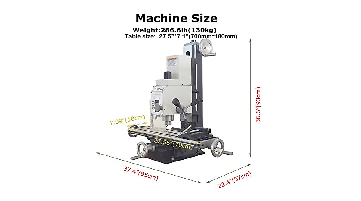 INTBUYING Mini Milling Machine - High Precision & Versatile