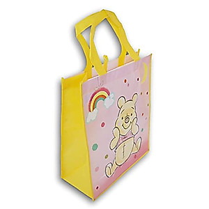 Winnie the Pooh Reusable Tote Bag for Baby Supplies, Grocery, Library, and More - 13 x 15 Inches