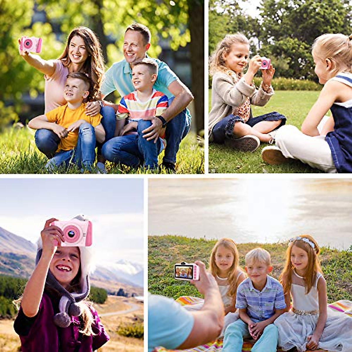 Coolwill Kids Camera for Girls and Boys, 12MP Kids Digital Camera with 3.5'' Large Screen & 8X Digital Zoom, Children's Birthday Gifts Camera for Kids Age 3 4 5 6 7 8 9 10 with 32G TF Card