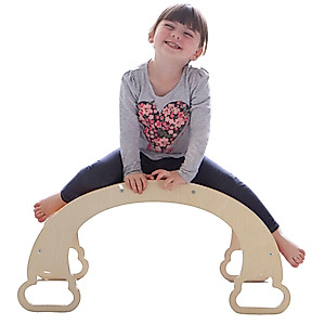 Waldorf Rocker Board for Toddlers - Safe Non Toxic Climbing and Rocking Board