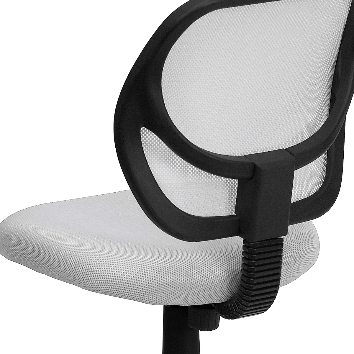 Flash Furniture Neri Low Back White Mesh Swivel Task Office Chair