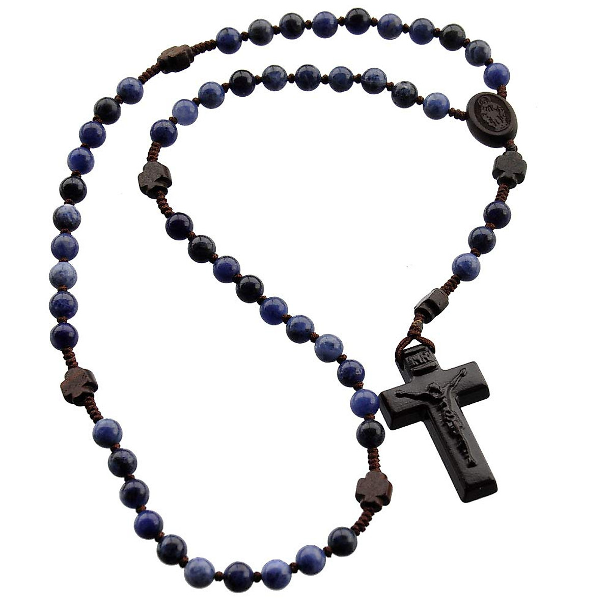 Sine Cera 8mm Sodalite/Jujube Wood 5 Decade Rosary
