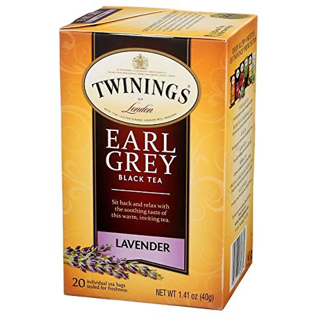Twining Tea Lavender Earl Grey, 1.41 oz (20 COUNT)