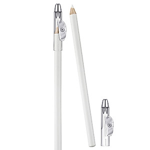 2 Pieces Eyeliner Pencils 2-In-1 Eye Liner Pencil with Built-in Sharpener Soft Strokes Eye Liner Pen Eyeshadow Eye Silkworm Brighten Pencil Makeup Tool Valentine s Day Christmas Giving (White)