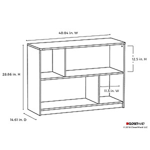 ClosetMaid 1498 KidSpace 2-Tier Horizontal Storage Shelf, White