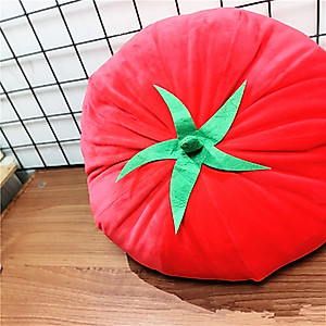 REXCHI Simulation Delicious Tomato Pillow Soft Cute Plush Cushion Office Home Decoration Birthday Gift