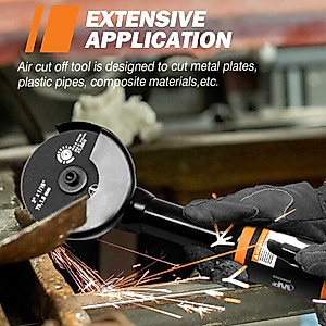 Air Cut off Tool, WP WORKPAD 3 inch Cut Off Tool with 5Pcs Die Grinder Cut Off Wheels,18000RPM, Pneumatic Cutting Machine Metal Sheet Cutter Tool Kit