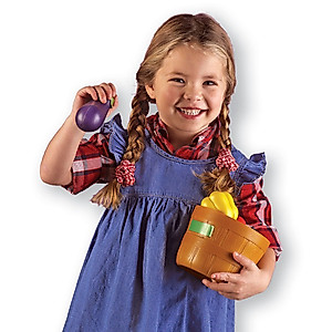 Learning Resources New Sprouts Bushel of Veggies - 10 Pieces, Ages 18+ months Play Food for Toddlers, Pretend Play Toys for Toddlers, Veggies for Kids