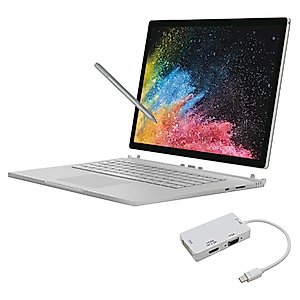 2017 Surface Book 2 15 inches Bundle (3 items): Core i7 16GB 256GB SSD, Surface Pen Platinum and Mini DisplayPort Adapter (Renewed)