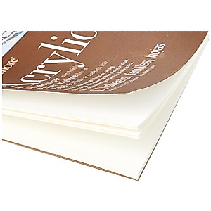 Strathmore Acrylic Paper Pad 9"X12"-10 Sheets -430900