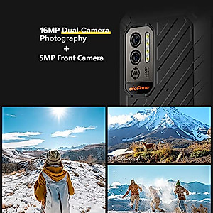 Ulefone Rugged Smartphone Unlocked Power Armor X11 Pro 8150mAh Battery, 8GB+ 64GB Android 12 Waterproof Cell Phone, 16MP Triple Camera 5.45 inch HD+ Screen, Dual SIM 4G Rugged Phone, OTG,GPS,NFC