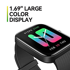 Amazfit Bip U Pro Smart Watch for Women, (Pink) & Bip 3 Pro Smart Watch for Android iPhone, 4 Satellite Positioning Systems, 1.69" Color Display, (Black)