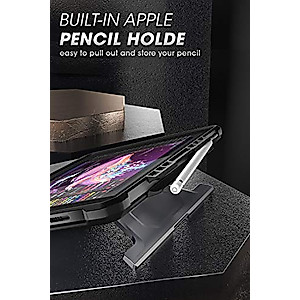 SUPCASE UB Series Designed for iPad 10.2 2019/2020/2021, iPad Air 3 Case 10.5 Inch, with Built-in Apple Pencil Holder Full Body Rugged Protective Case for iPad 9th/8th/7th Generation (Black)