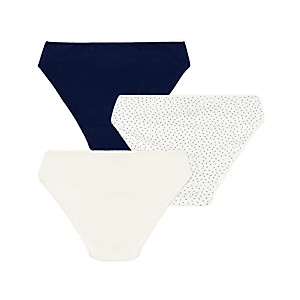 Petit Bateau GIRLS' SPOTTED COTTON AND ELASTANE BRIEFS - PACK OF 3 SIZES 14-18 YEARS (as1, age, 18_years)