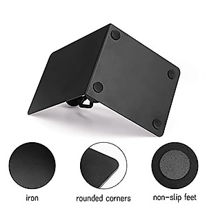 Decorative Bookends for Shelves Metal Book Ends- Elegant Book Holder - Durable, Non Skid Heavy Duty Bookends Decorative Unique Book Stoppers for Books, Magazines & More