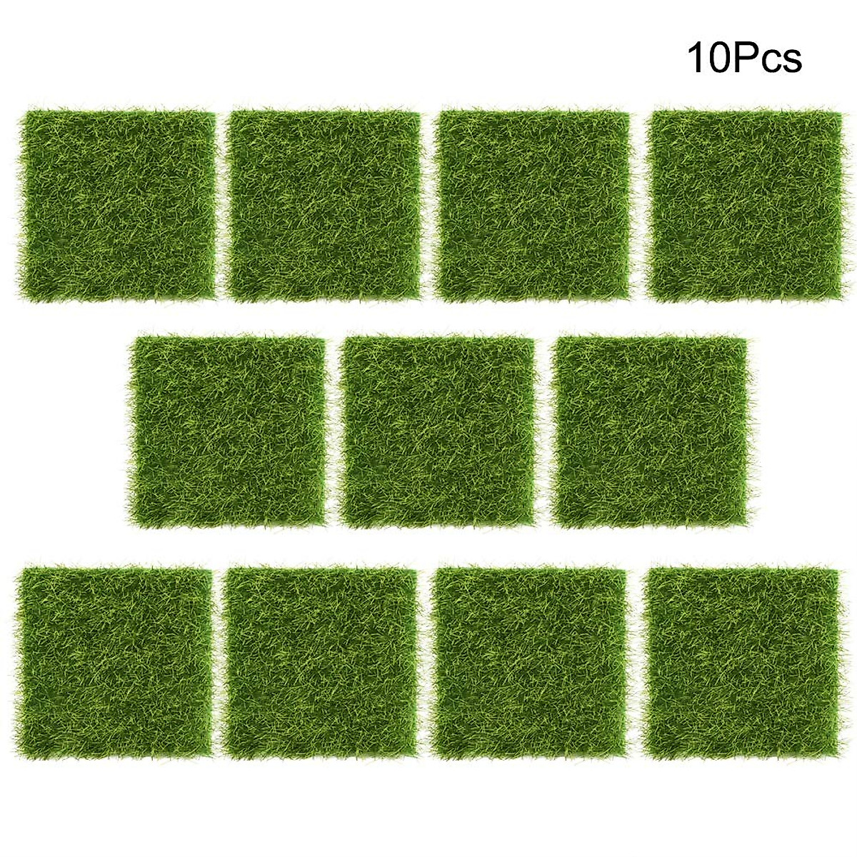 GLOGLOW Micro Landscape Ornaments, Bonsai Craft Decor, Simulated Grass Turf for Micro Landscape