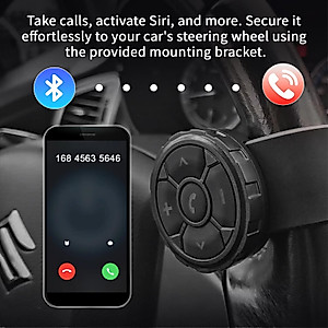 Bluetooth Media Remote for Smart Electronic Product. Motorcycle Bluetooth Remote Control Music and Call. Bluetooth Media Button for Car or Bicycle. Waterproof Bluetooth Controller for Outdoor Sport