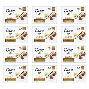 Dove, Purely Pampering Bar Soap with Shea Butter and Vanilla - 3.5 Ounce (100G) - Pack of 12
