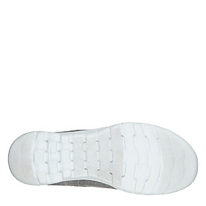 Skechers womens Go Walk Lite - 136001 Ballet Flat, Grey, 8 US