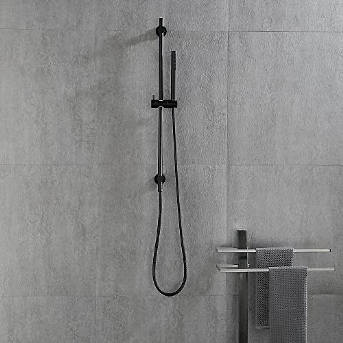 LETUZI Eco-Performance Handheld Shower with 28-Inch Slide Bar and 59-Inch Hose,Efficient and Water-saving, Suitable for Bathroom Kitchen