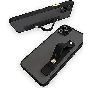 Pack of 2 - Finger Grip Stand/Strap Grip for Phones and Tablets - Phone Holder, Adjustable, Telescopic Phone Finger Strap Stand, Universal Finger Kickstand for Most Smartphones (Black) - LOADstore