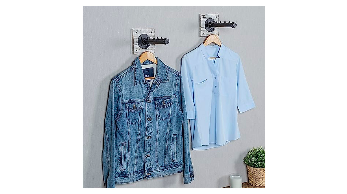 Stylish Wall Mounted Valet Bar Set - MyGift