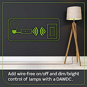 Leviton D23LP-2RW Decora Smart Wi-Fi Mini Plug-In Dimmer (2nd Gen), Works with Hey Google, Alexa, Apple HomeKit/Siri, and Anywhere Companions, No Hub Required
