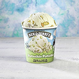 Ben & Jerry's Pistachio Pistachio Ice Cream Pint Non-GMO 16 oz